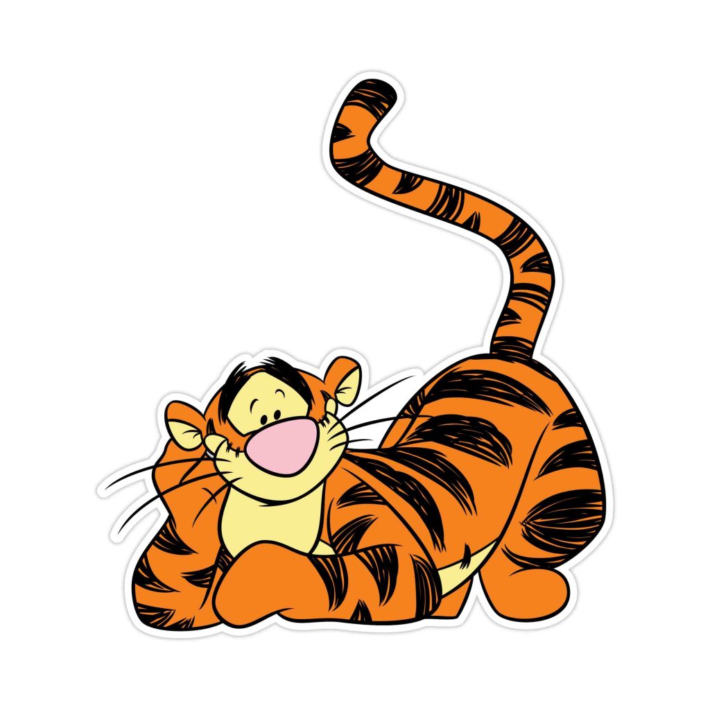 Winnie The Pooh – Tigger – Full Color Vinyl Sticker – Custom Size ...