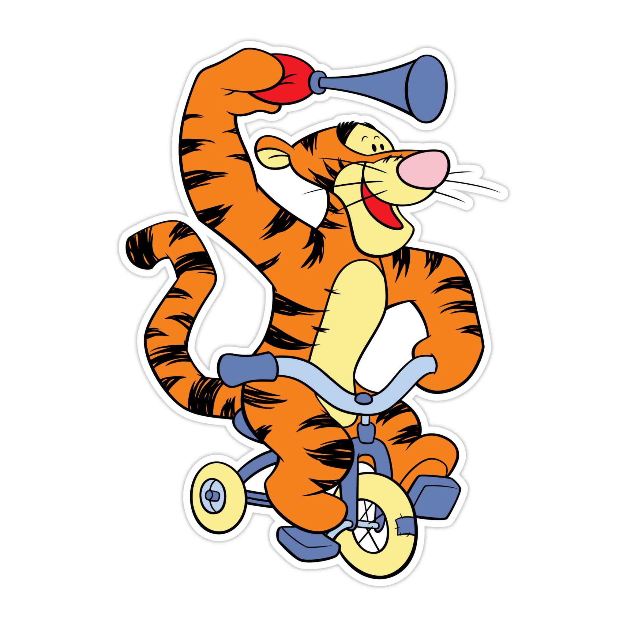 Winnie The Pooh – Tigger – Full Color Vinyl Sticker – Custom Size ...