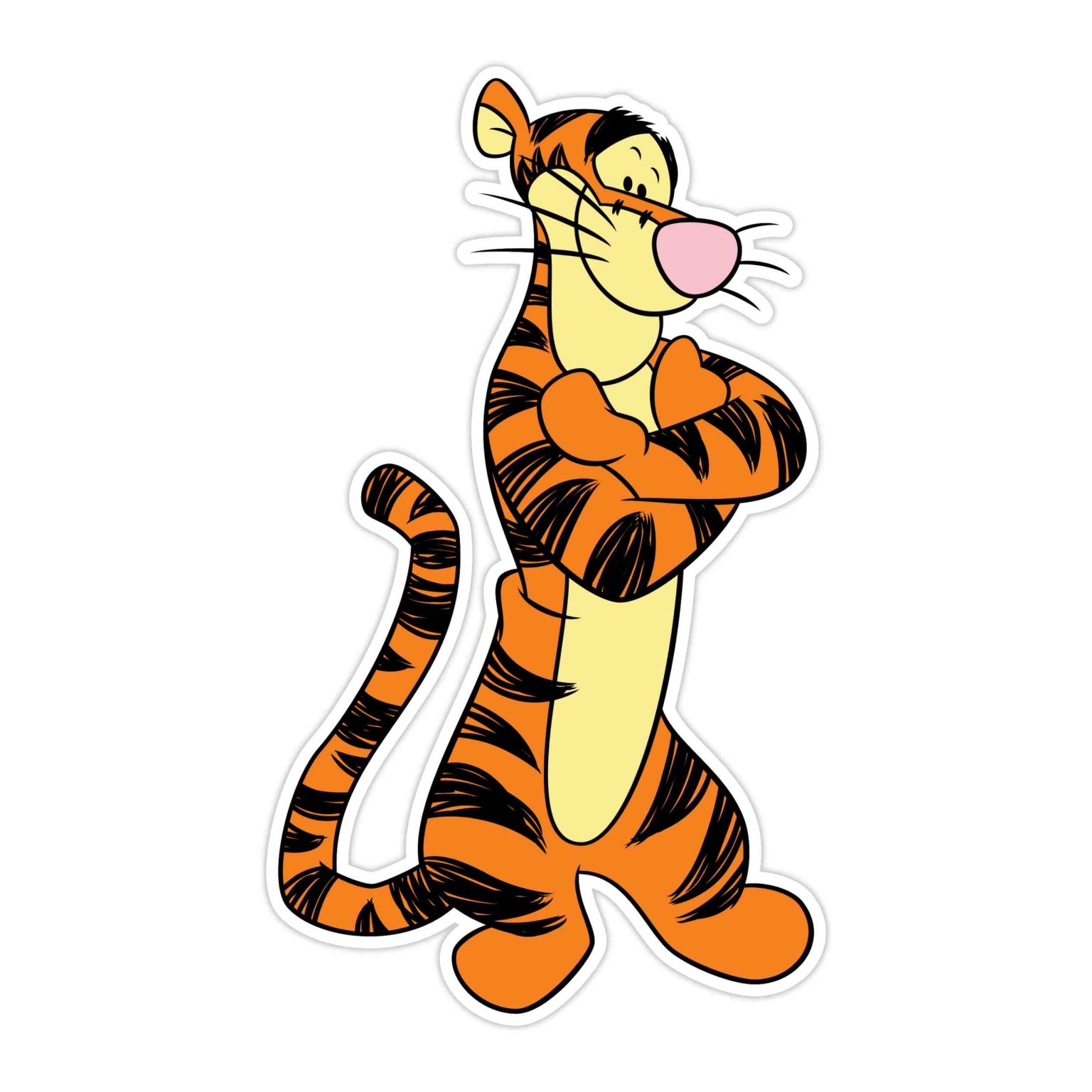Winnie The Pooh – Tigger – Full Color Vinyl Sticker – Custom Size ...