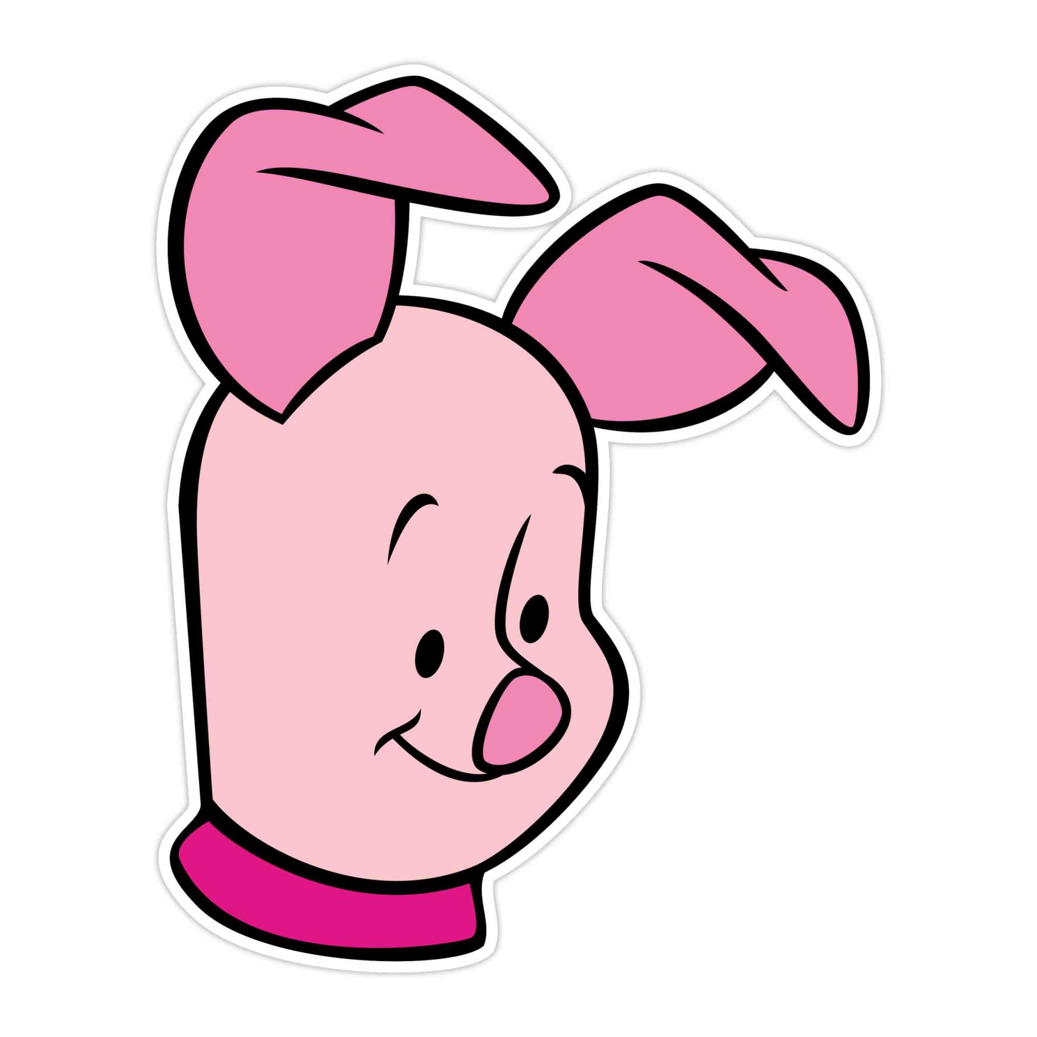 Winnie The Pooh – Piglet – Full Color Vinyl Sticker – Custom Size ...