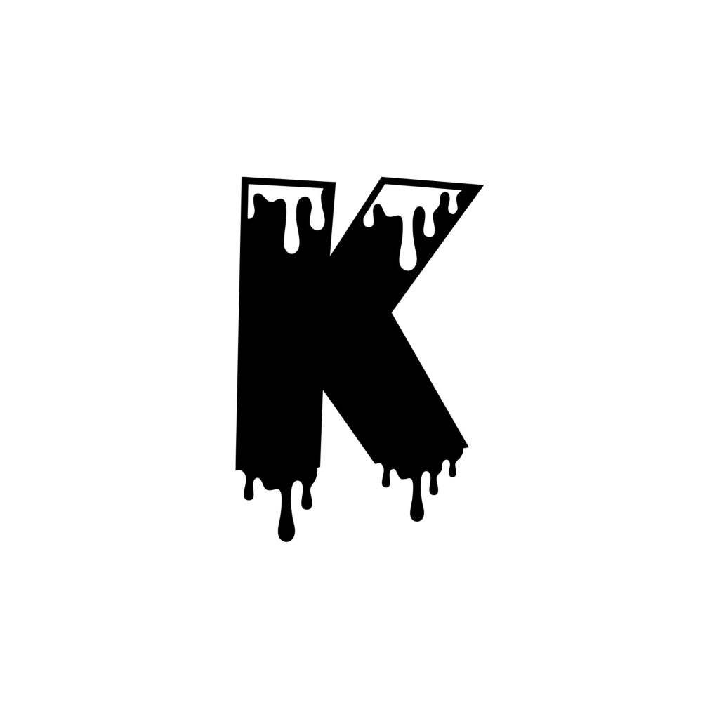 K – Alphabet – Vinyl Decal – Custom Size – Biggest Decal Shop