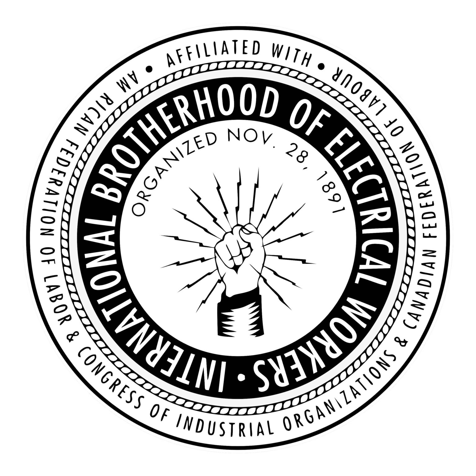 IBEW Symbol Full Color Vinyl Decal – Custom Size – Biggest Decal Shop