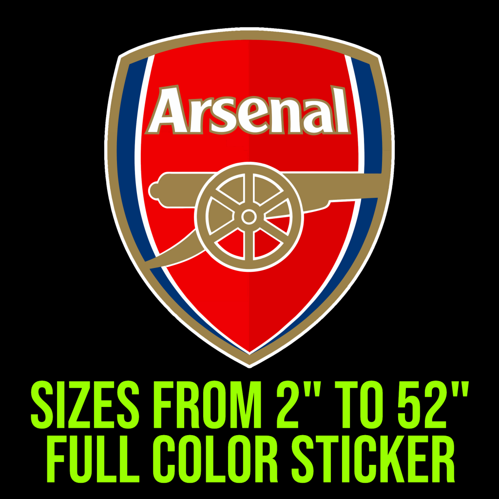 Arsenal Full Color Vinyl Decal – Biggest Decal Shop