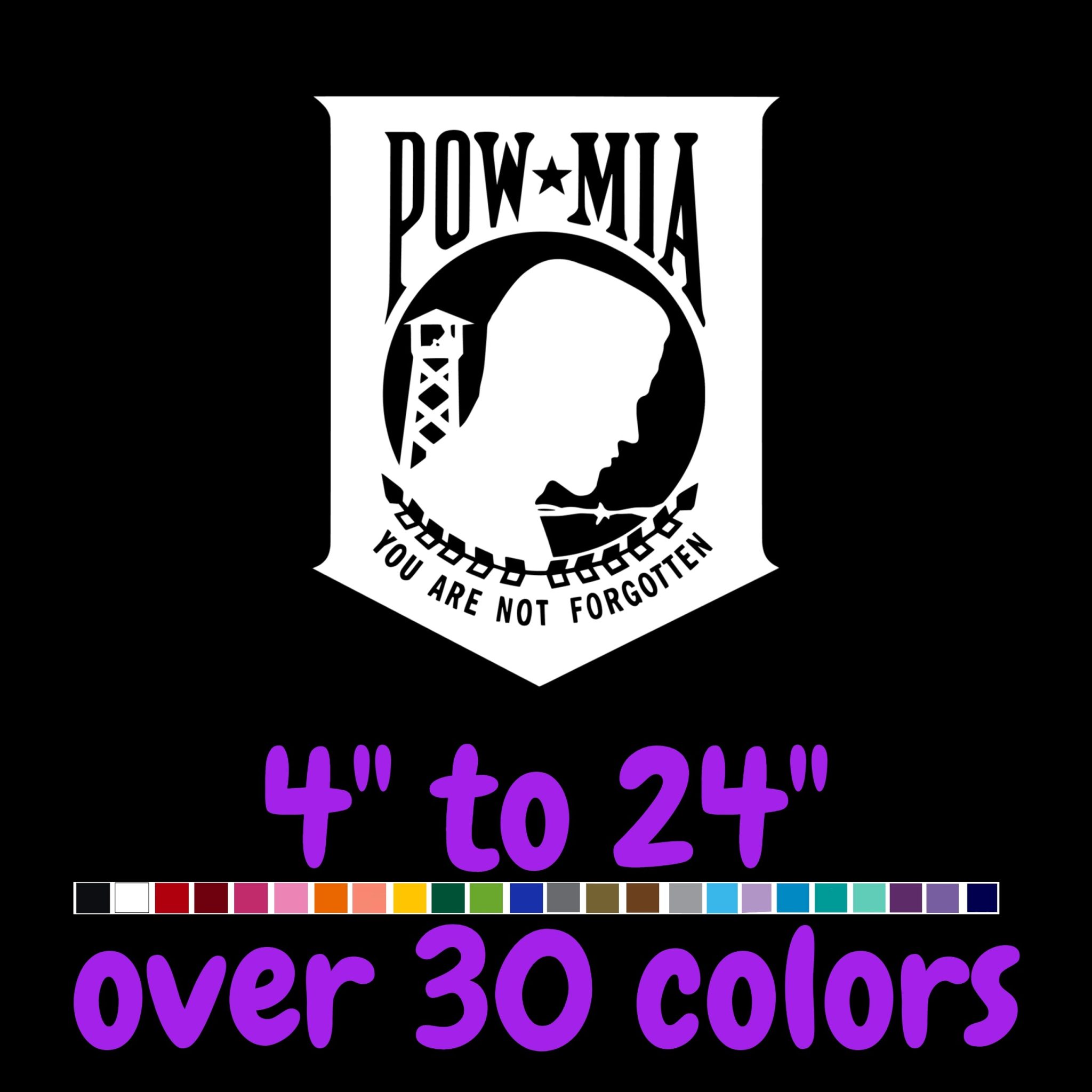 POW Vinyl Decal – Custom Size – Biggest Decal Shop