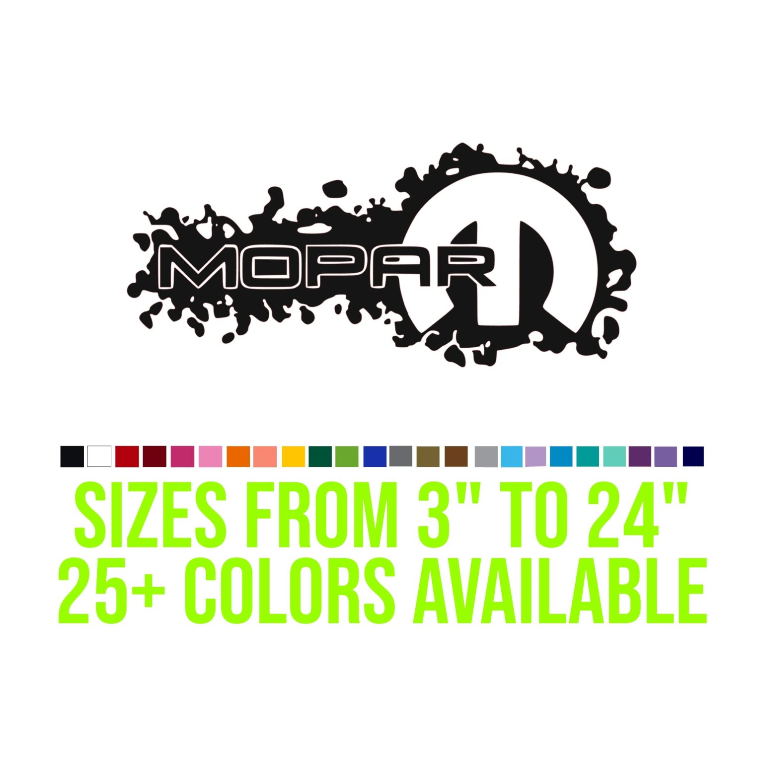 Mopar – Vinyl Decal – Custom Size – Biggest Decal Shop