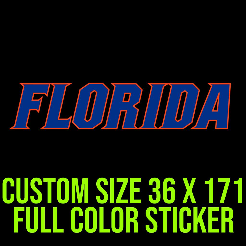 Florida Full Color Vinyl Decal Custom size for Jason 36×171 – Biggest ...