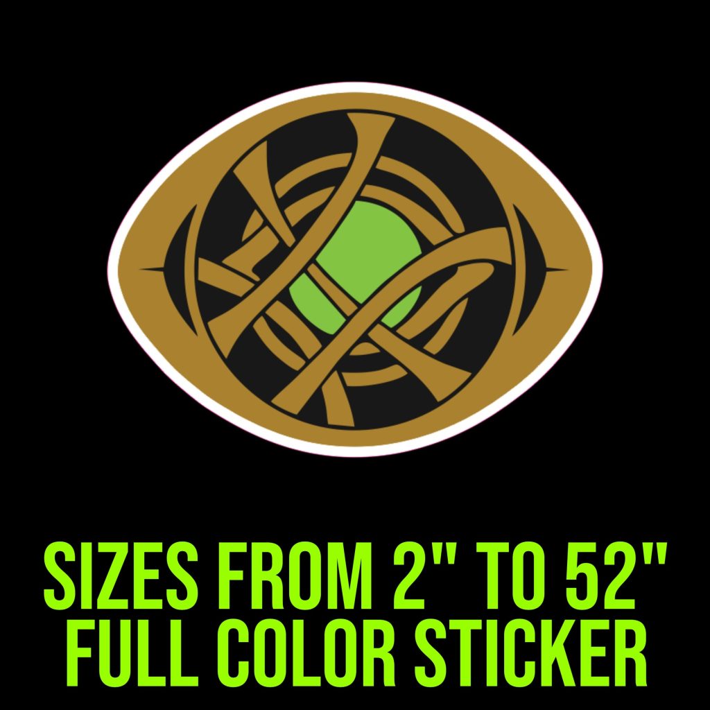 Dr Strange – Full Color Vinyl Sticker – Custom Size – Biggest Decal Shop