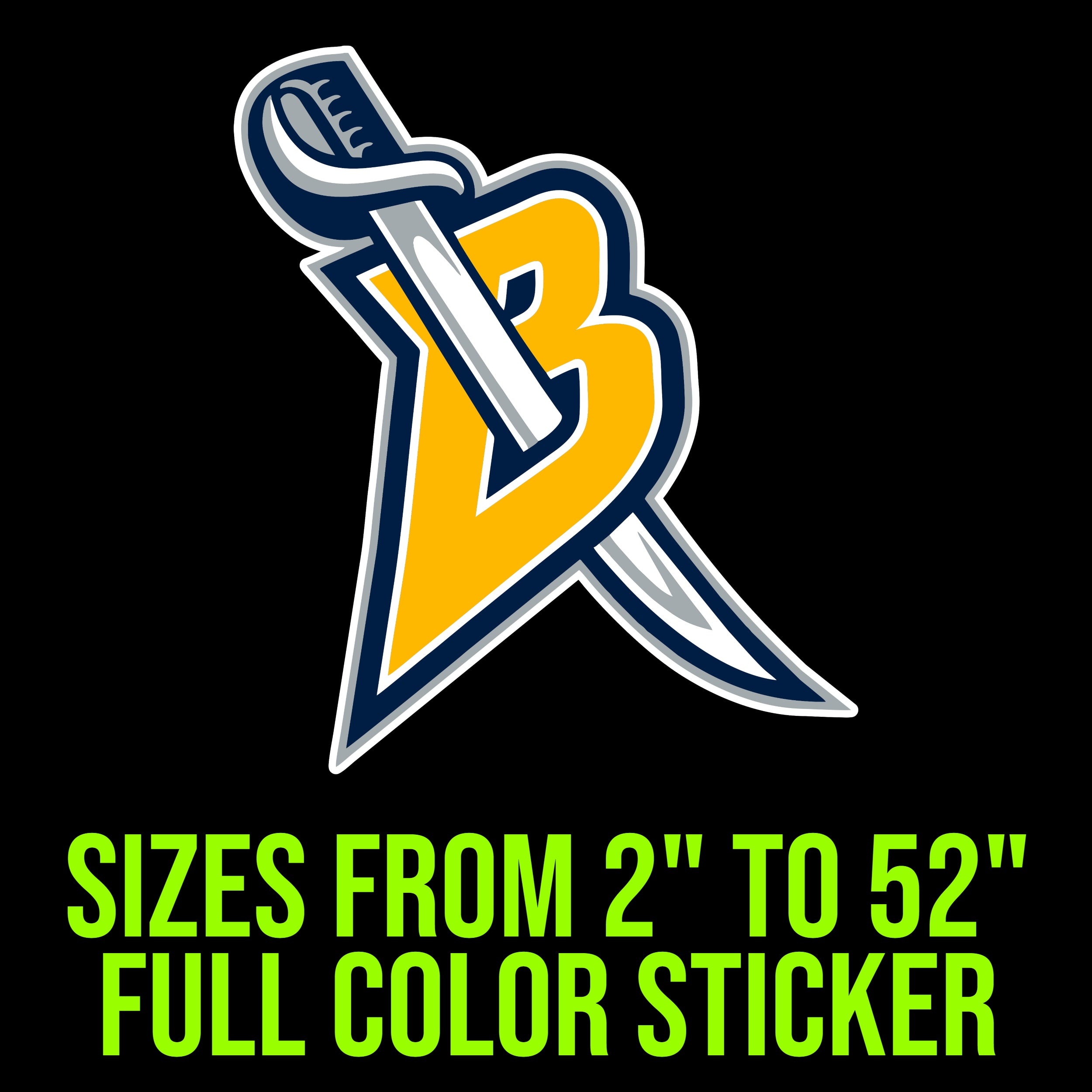 Buffalo Sabres Full Color Vinyl Sticker – Custom Size – Biggest Decal Shop
