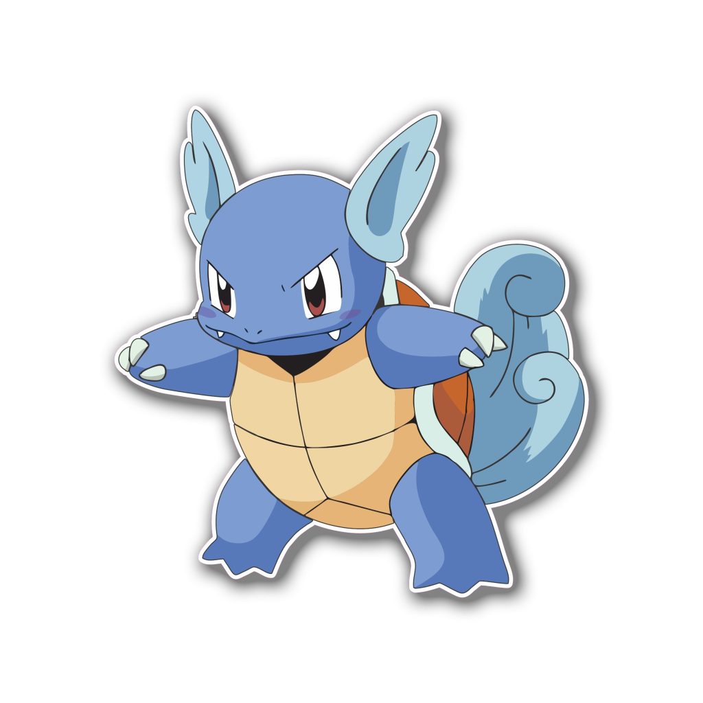 Pikachu – Wartortle Full Color Vinyl Decal – Biggest Decal Shop