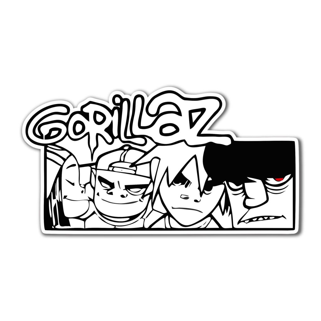 Gorillaz Full Color Vinyl Decal – Custom Size – Biggest Decal Shop