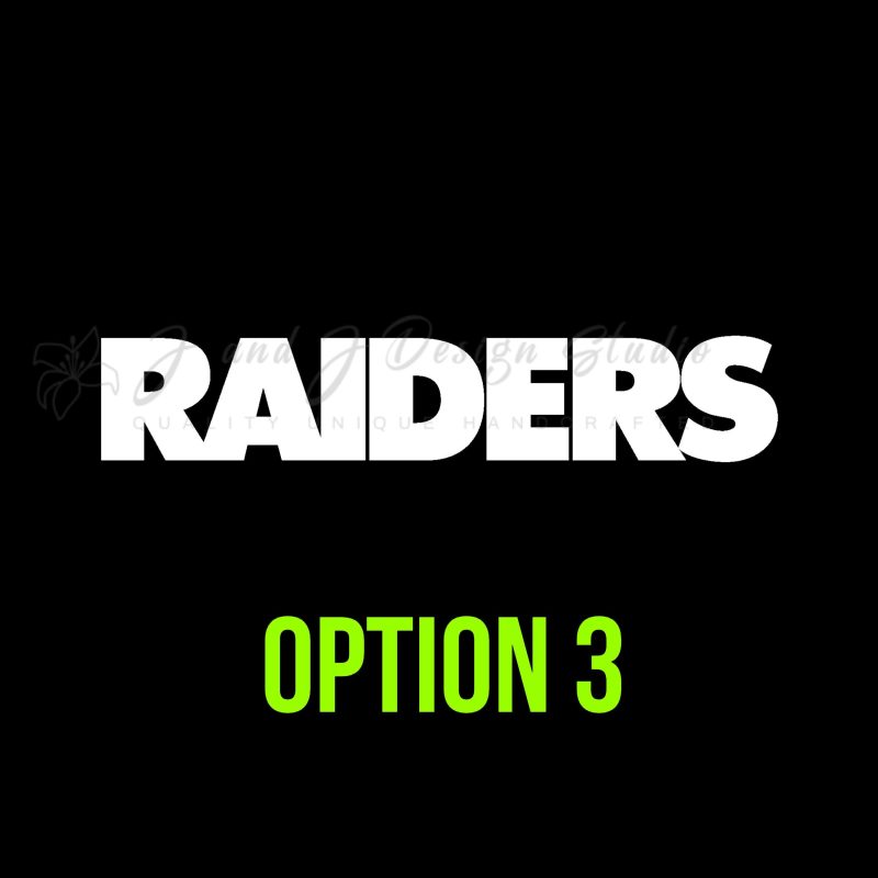 Las Vegas Raiders Vinyl Decal – Custom Size – Biggest Decal Shop