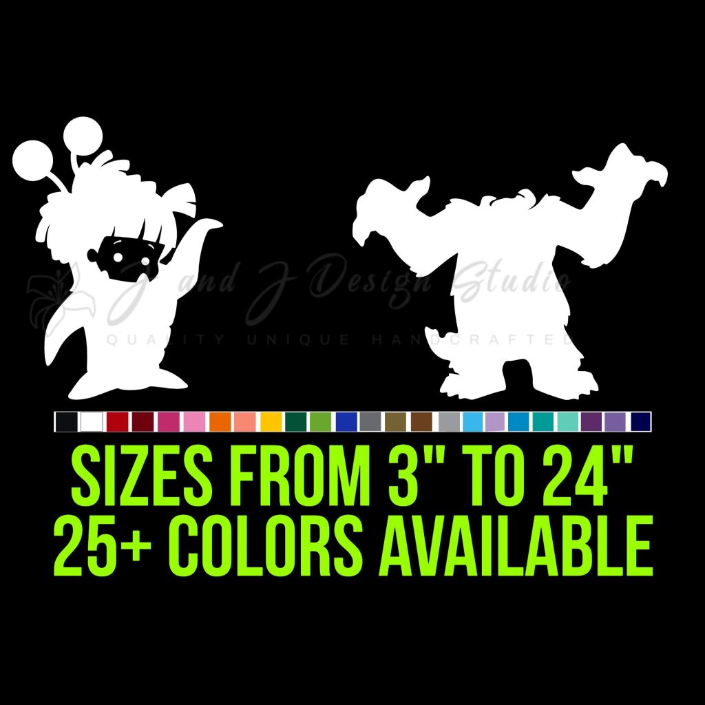 Monsters Inc. Vinyl Decal – Custom Size – Biggest Decal Shop