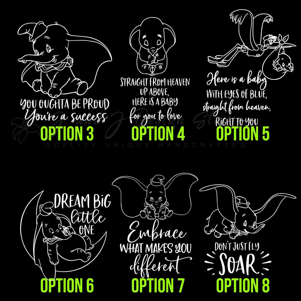 Dumbo Vinyl Decal – Custom Size – Biggest Decal Shop