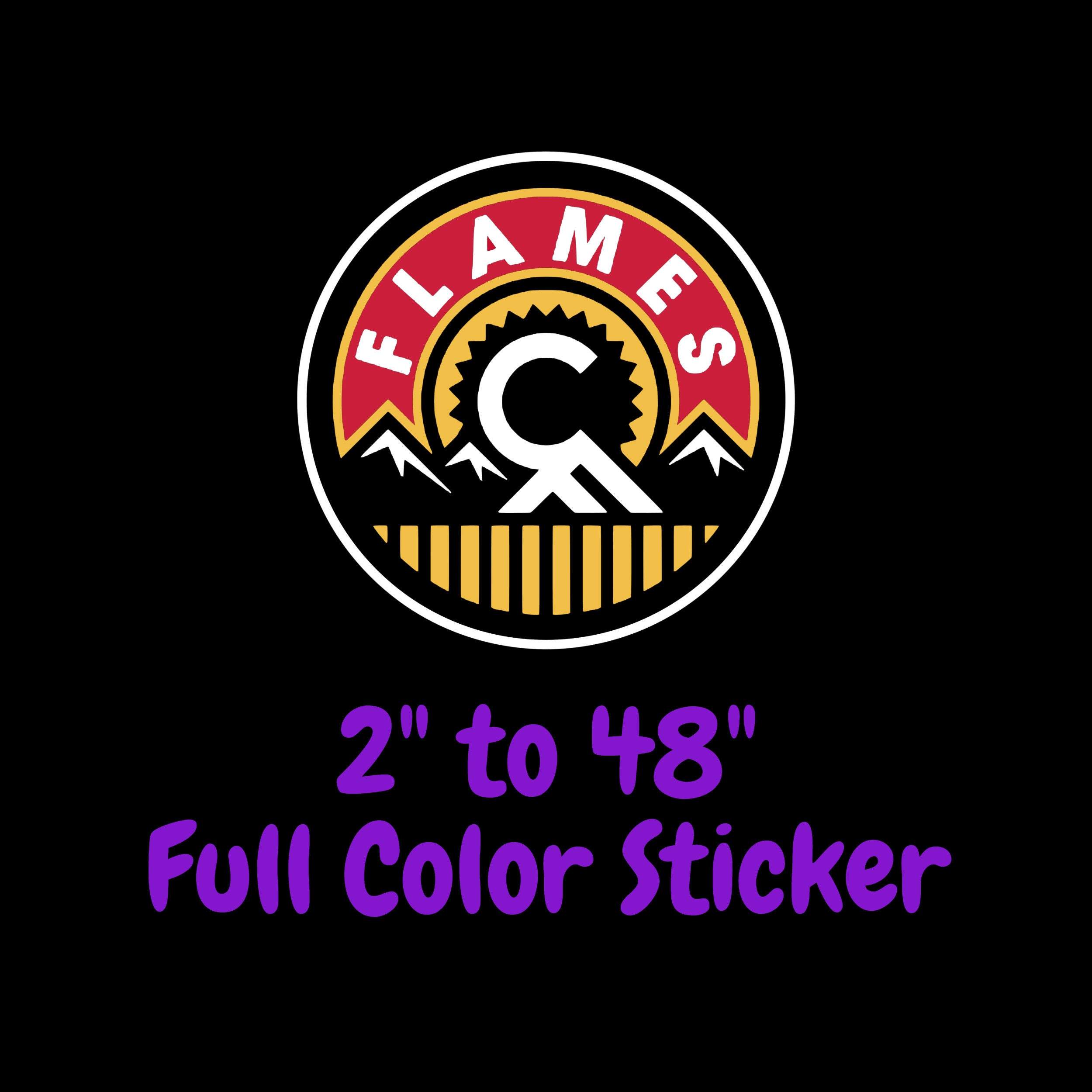 Calgary Flames – Circle With C In Middle – Full Color Vinyl Sticker ...