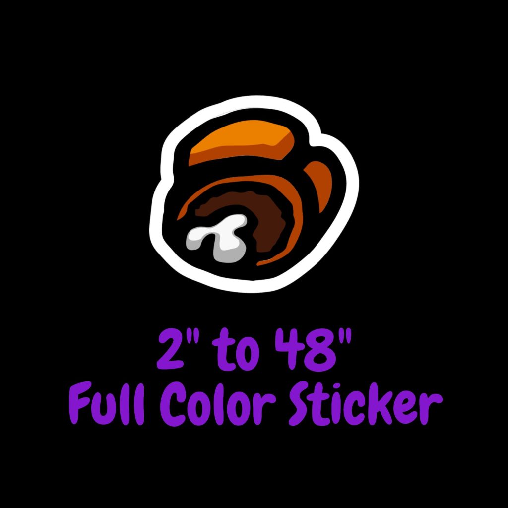 Among us Full Color Vinyl Sticker – Custom Size – Biggest Decal Shop
