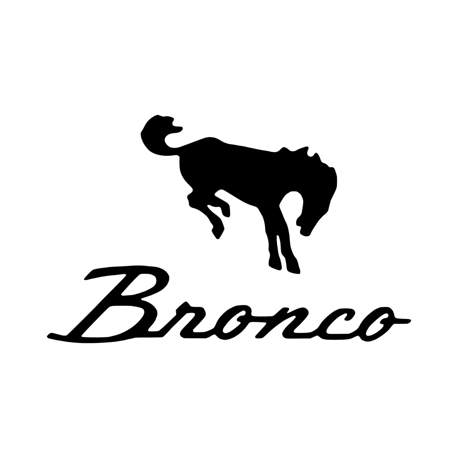 Ford Bronco Vinyl Decal – Custom Size – Biggest Decal Shop