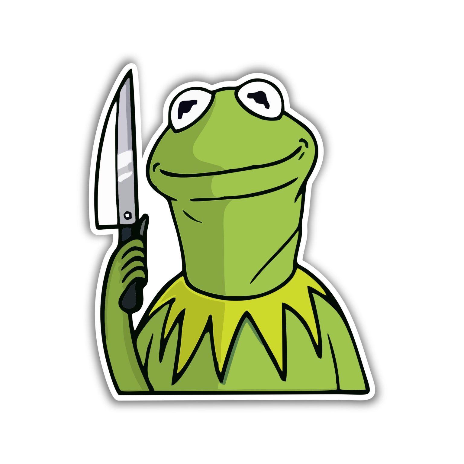 Kermit- Killer – Full Color Vinyl Decal – Custom Size – Biggest Decal Shop