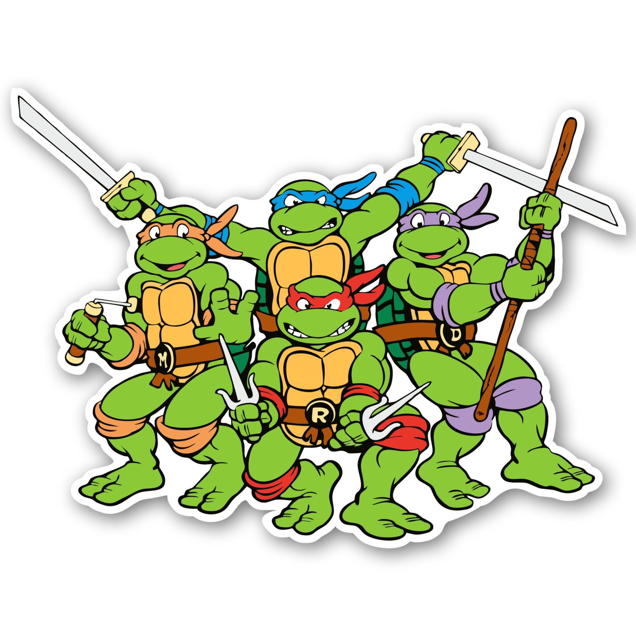 Teenage Mutant Ninja Turtles Full Color Vinyl Decal – Biggest Decal Shop