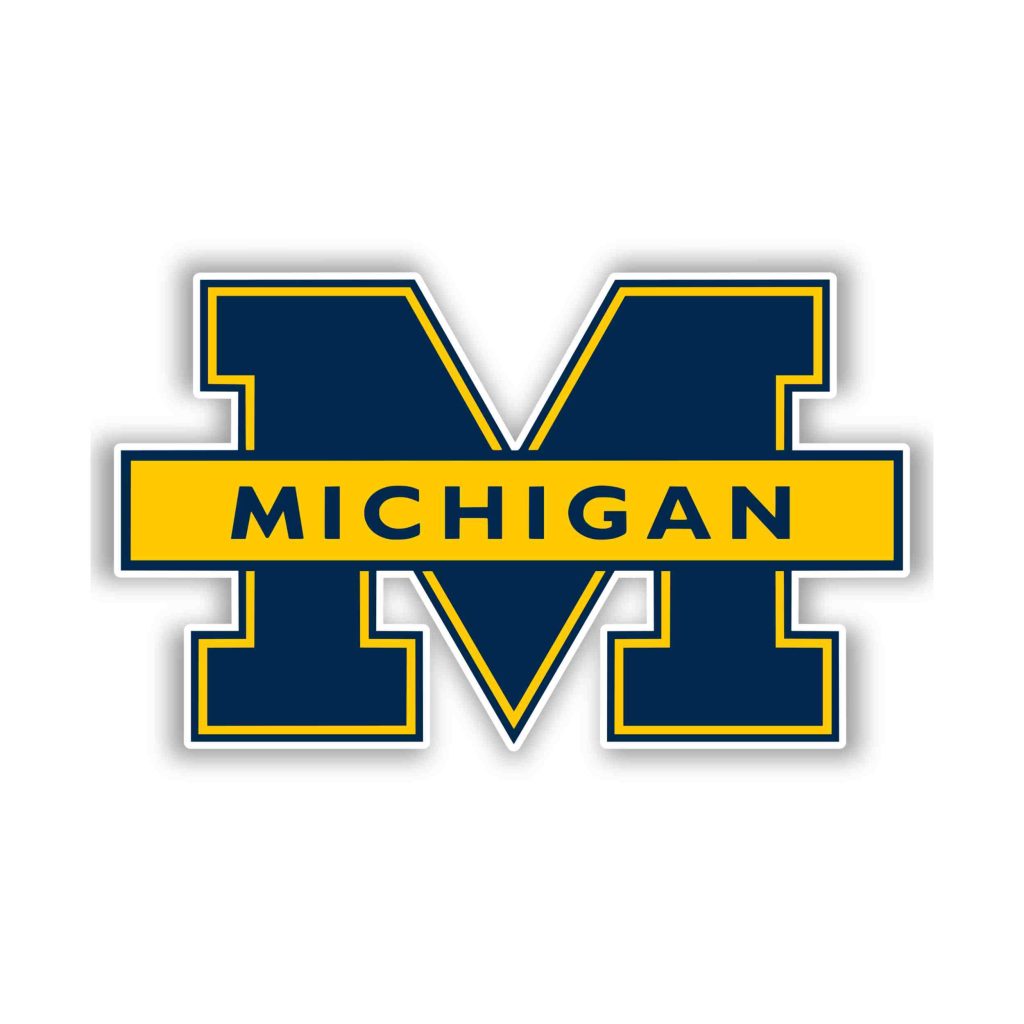Michigan Wolverines Full Color Vinyl Decal – Custom Size – Biggest ...
