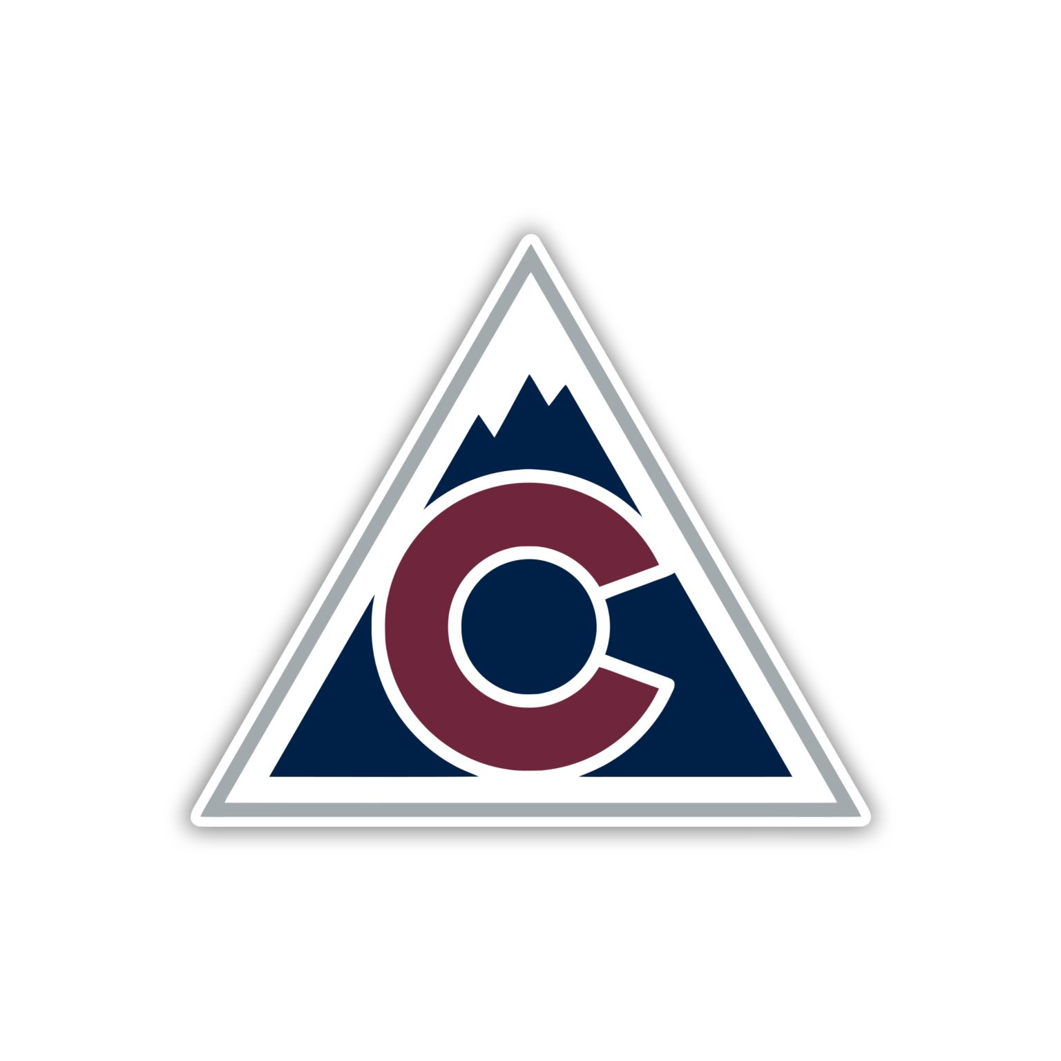 Colorado Avalanche – Triangle Mountain With C – Full Color Vinyl ...