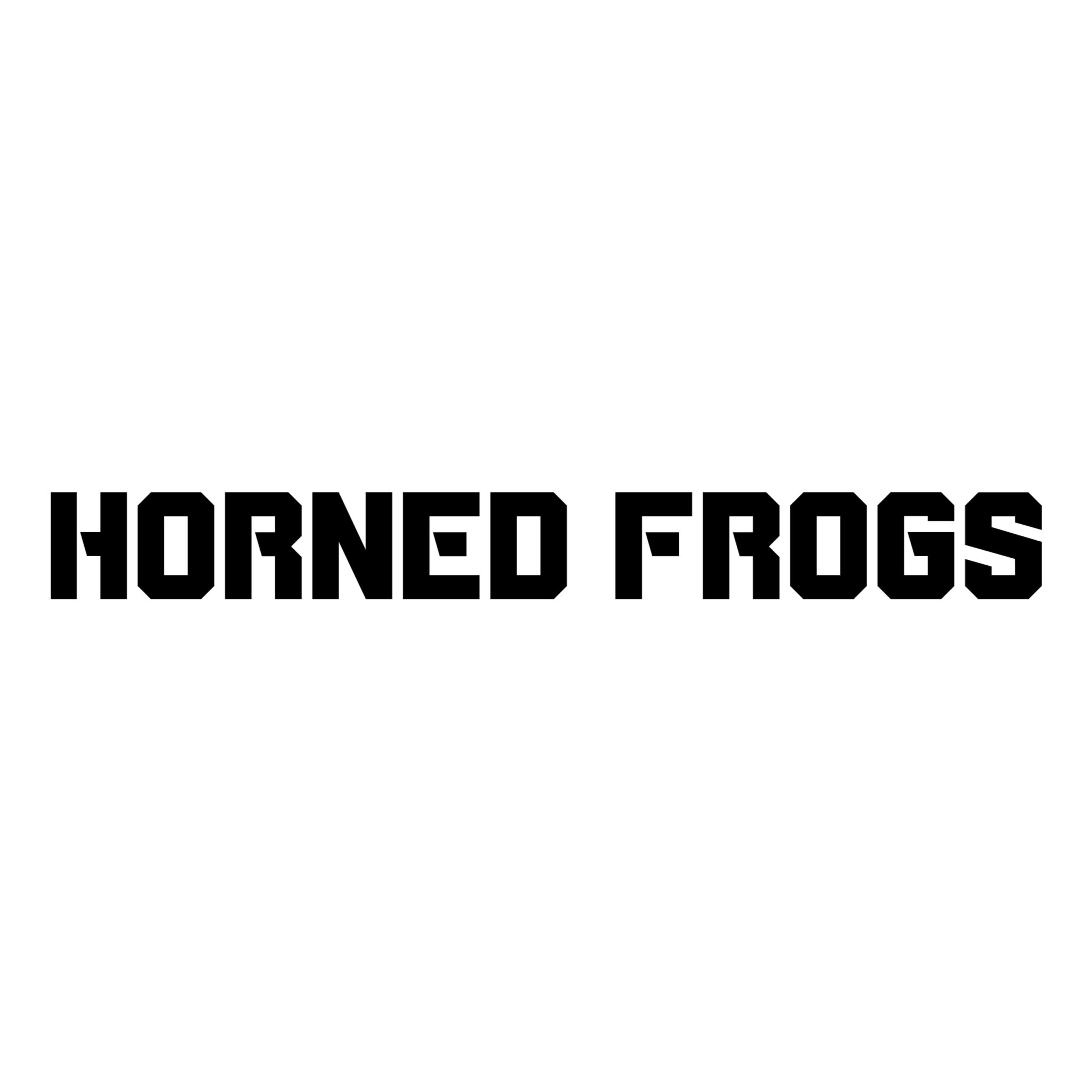 TCU Horned Frogs Lettering Vinyl Decal – Custom Size – Biggest Decal Shop