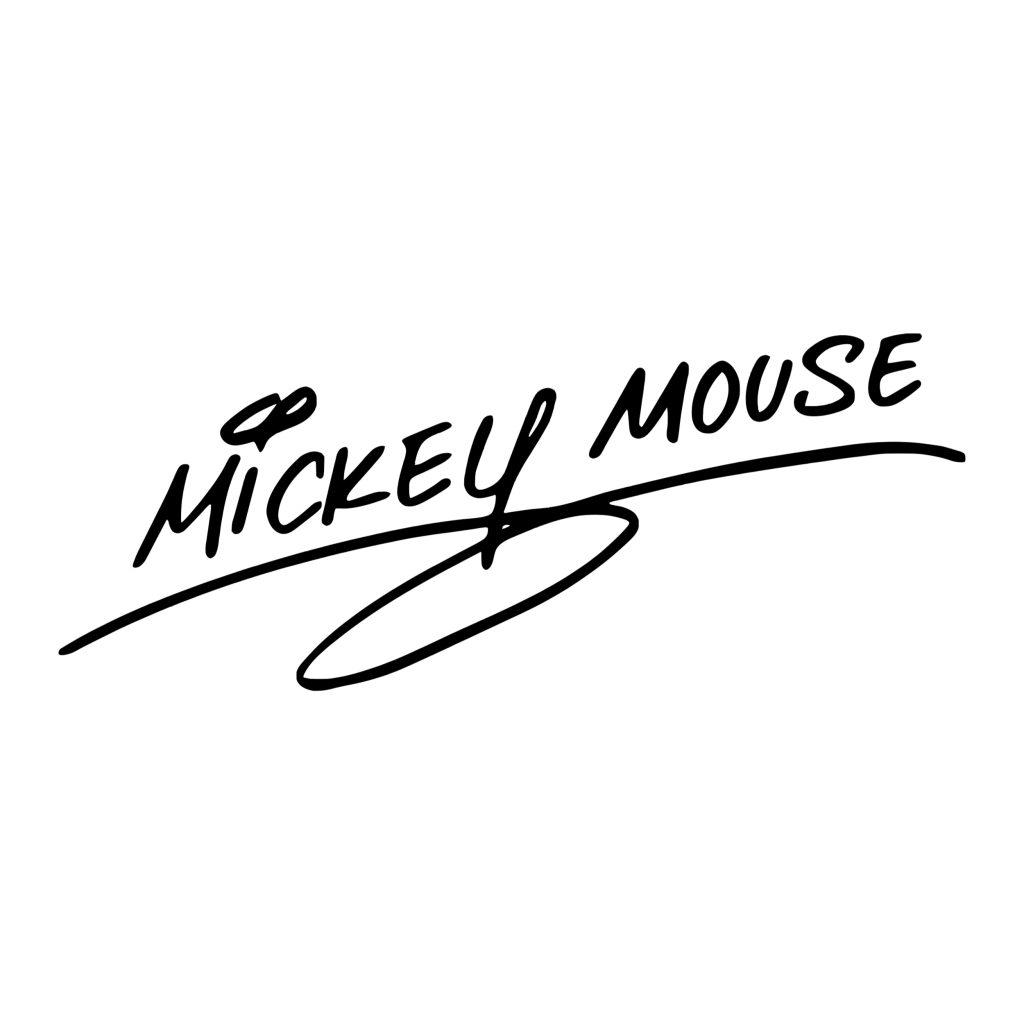 Mickey Mouse Signature Vinyl Decal – Custom Size – Biggest Decal Shop