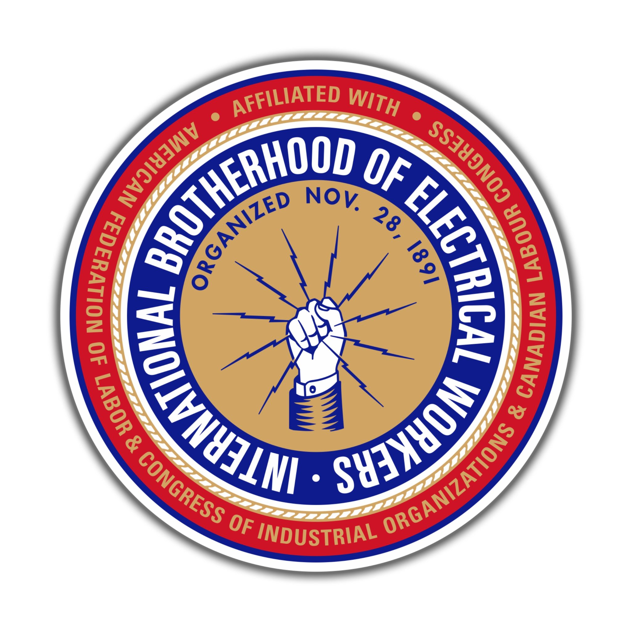 IBEW Symbol Full Color Vinyl Decal – Custom Size – Biggest Decal Shop