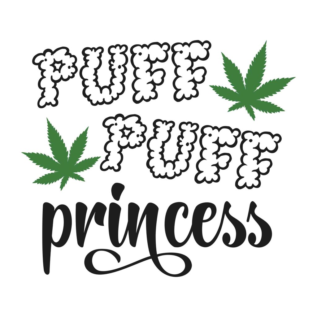 PUFF PUFF PRINCESS – Iron On – Custom Size – Biggest Decal Shop