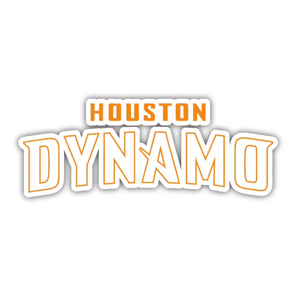 Houston Dynamo – Name – Full Color Vinyl Sticker – Custom Size ...