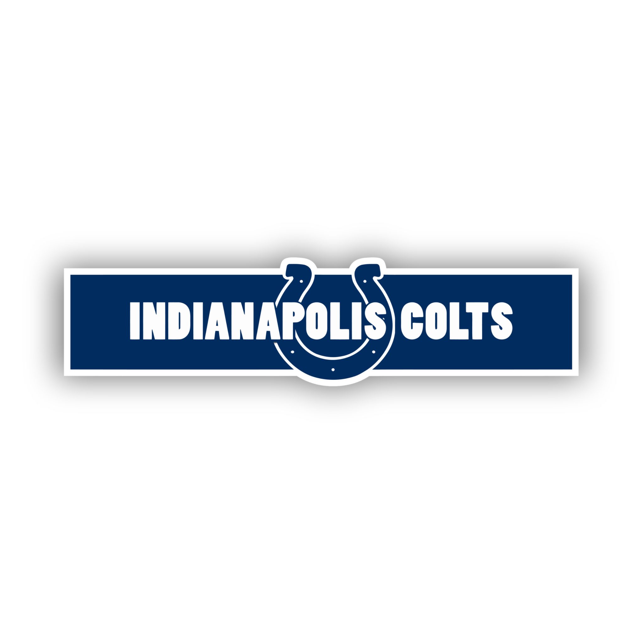 Indianapolis Colts – Rectangle – Temporary Tattoo – Biggest Decal Shop