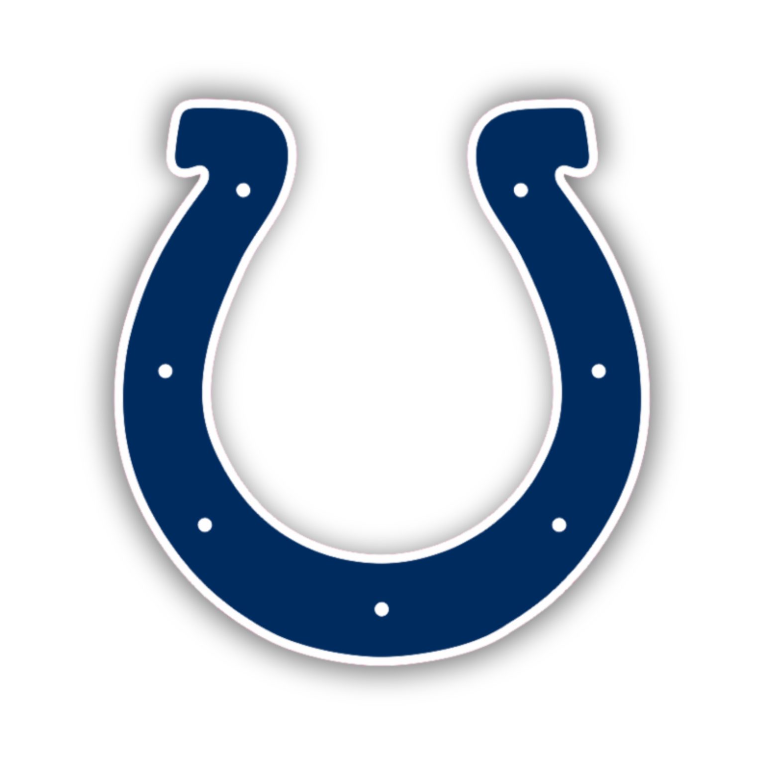 Indianapolis Colts – Horseshoe – Temporary Tattoo – Biggest Decal Shop