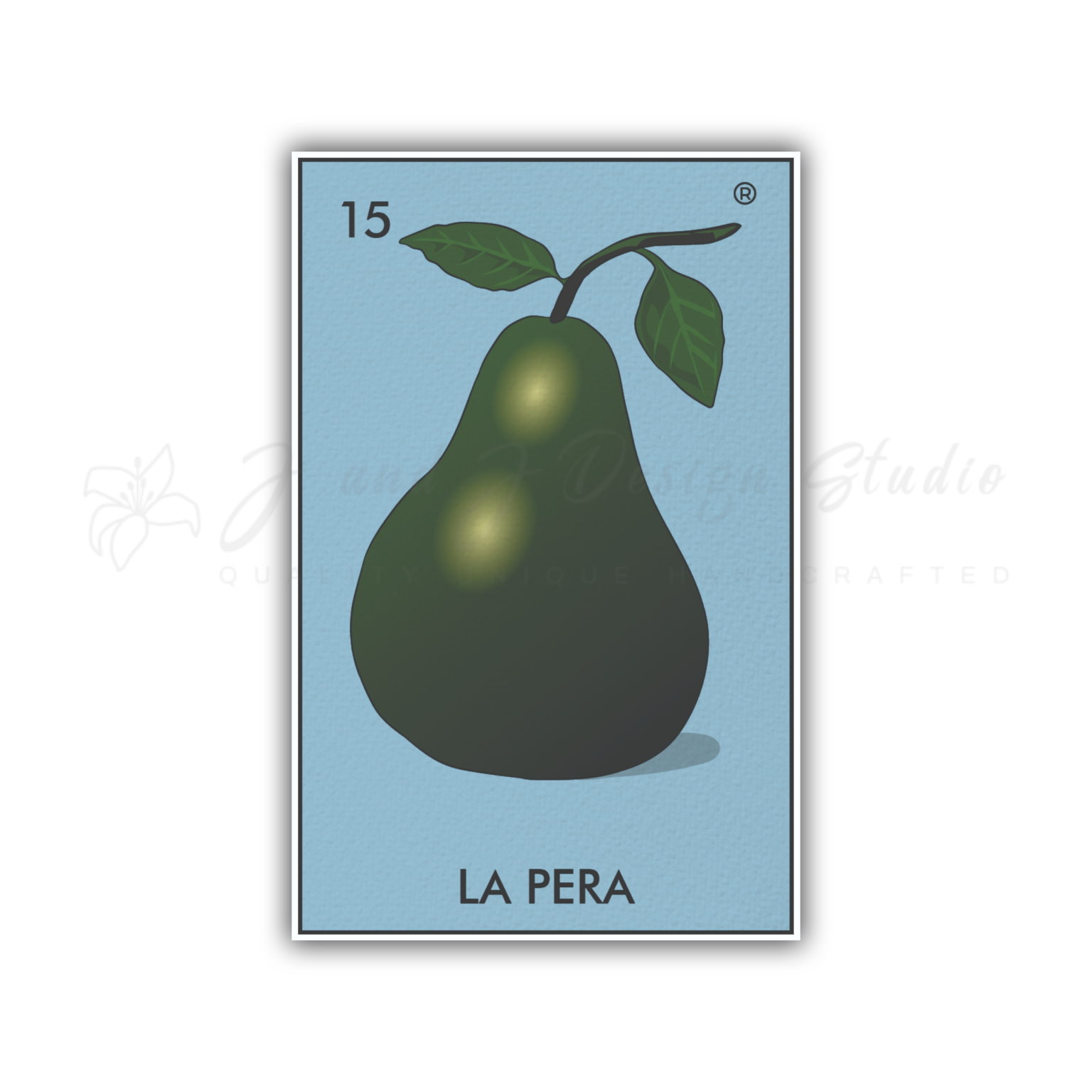 Loteria – La Pera – Full Color Vinyl Decal – Custom Size – Biggest ...