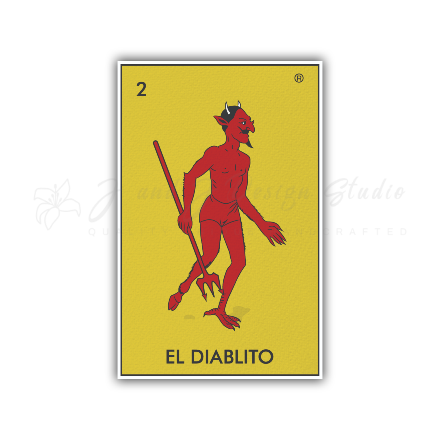Loteria – El Diablito – Full Color Vinyl Decal – Custom Size – Biggest ...