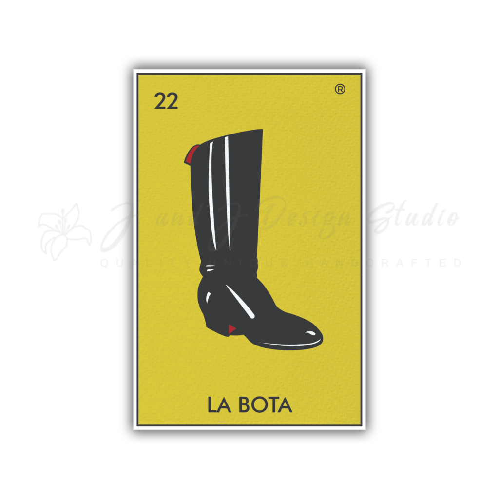 Loteria – La Bota – Full Color Vinyl Decal – Custom Size – Biggest ...